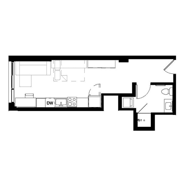 Apartment Floor Plans | Hub Champaign Daniel