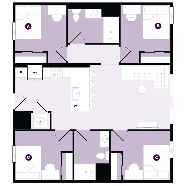 Apartment Floor Plans | Hub LA Figueroa
