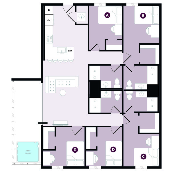 Apartment Floor Plans | Hub LA Figueroa
