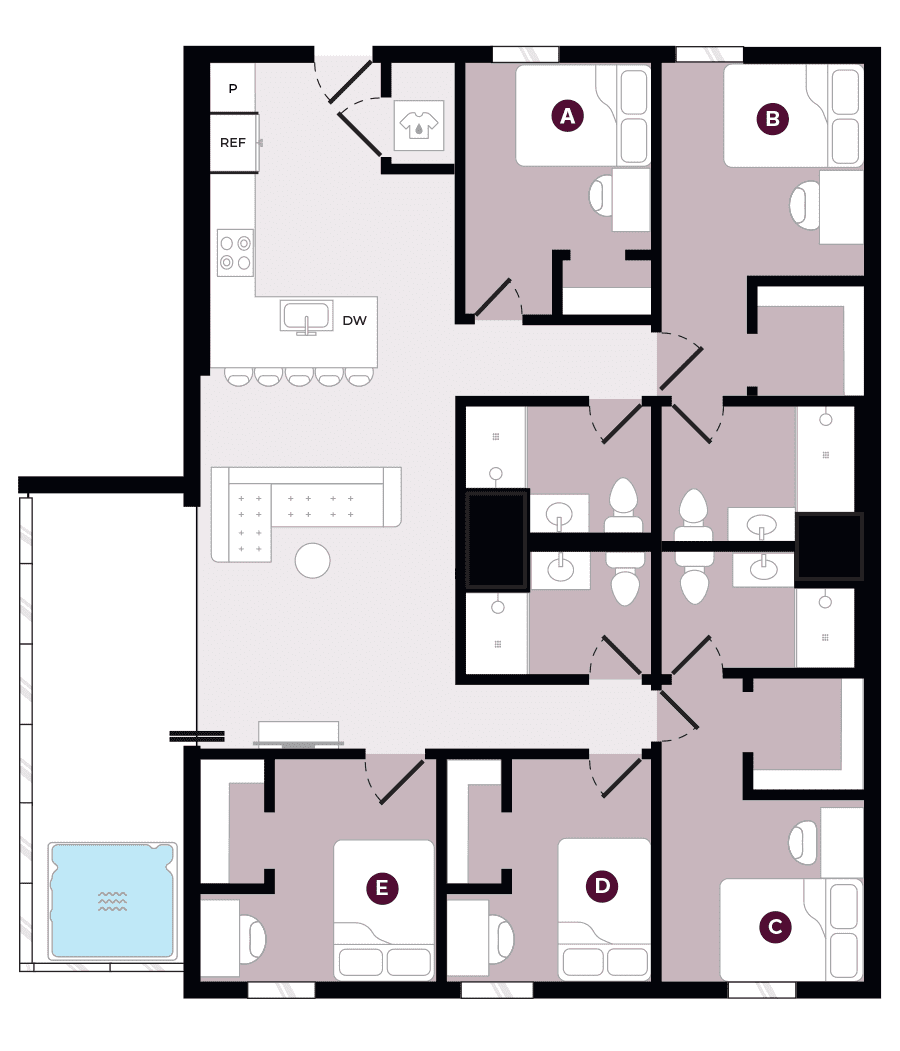 Apartment Floor Plans | Hub LA Figueroa