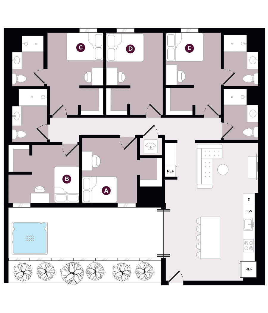 Apartment Floor Plans | Hub LA Figueroa