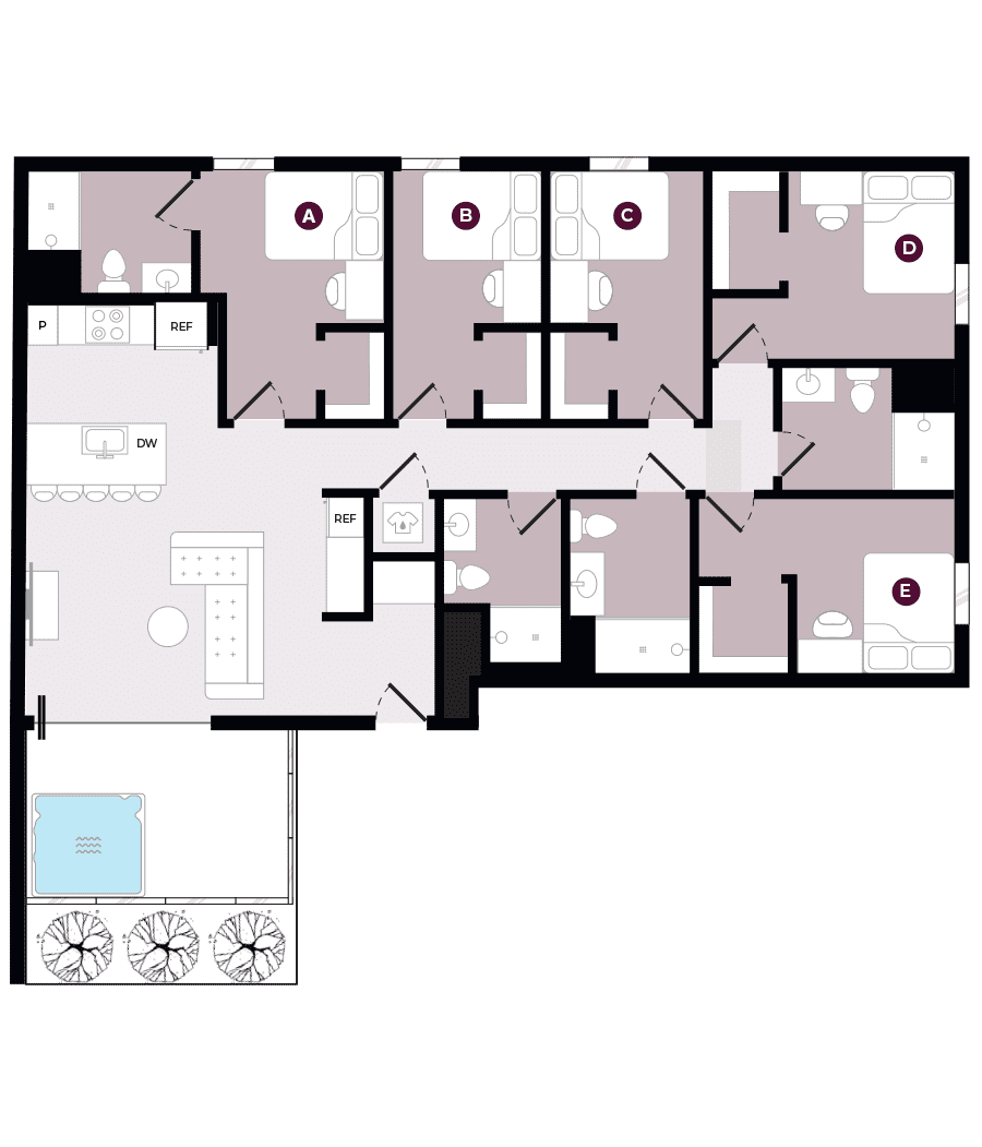 Apartment Floor Plans | Hub LA Figueroa