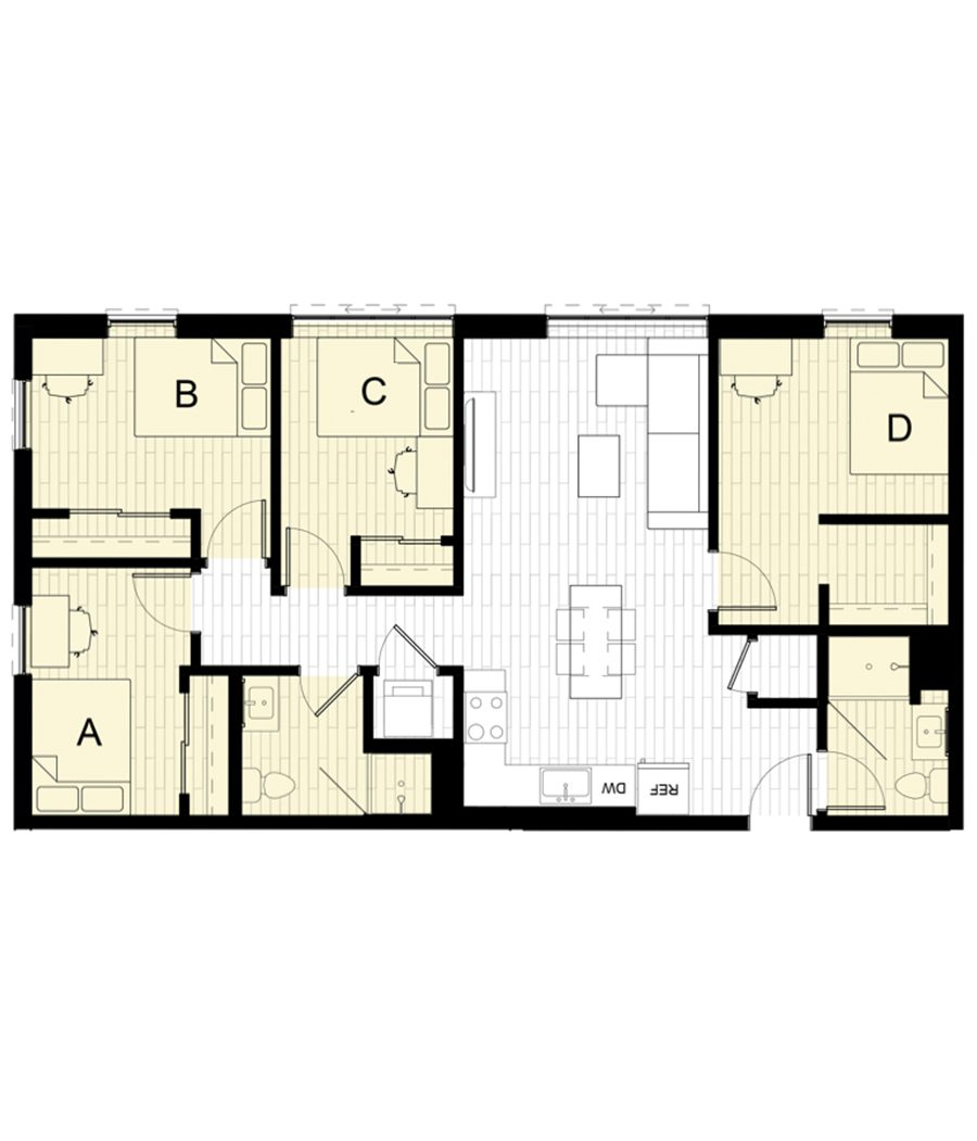 Apartment Floor Plans | Hub On Campus Limestone