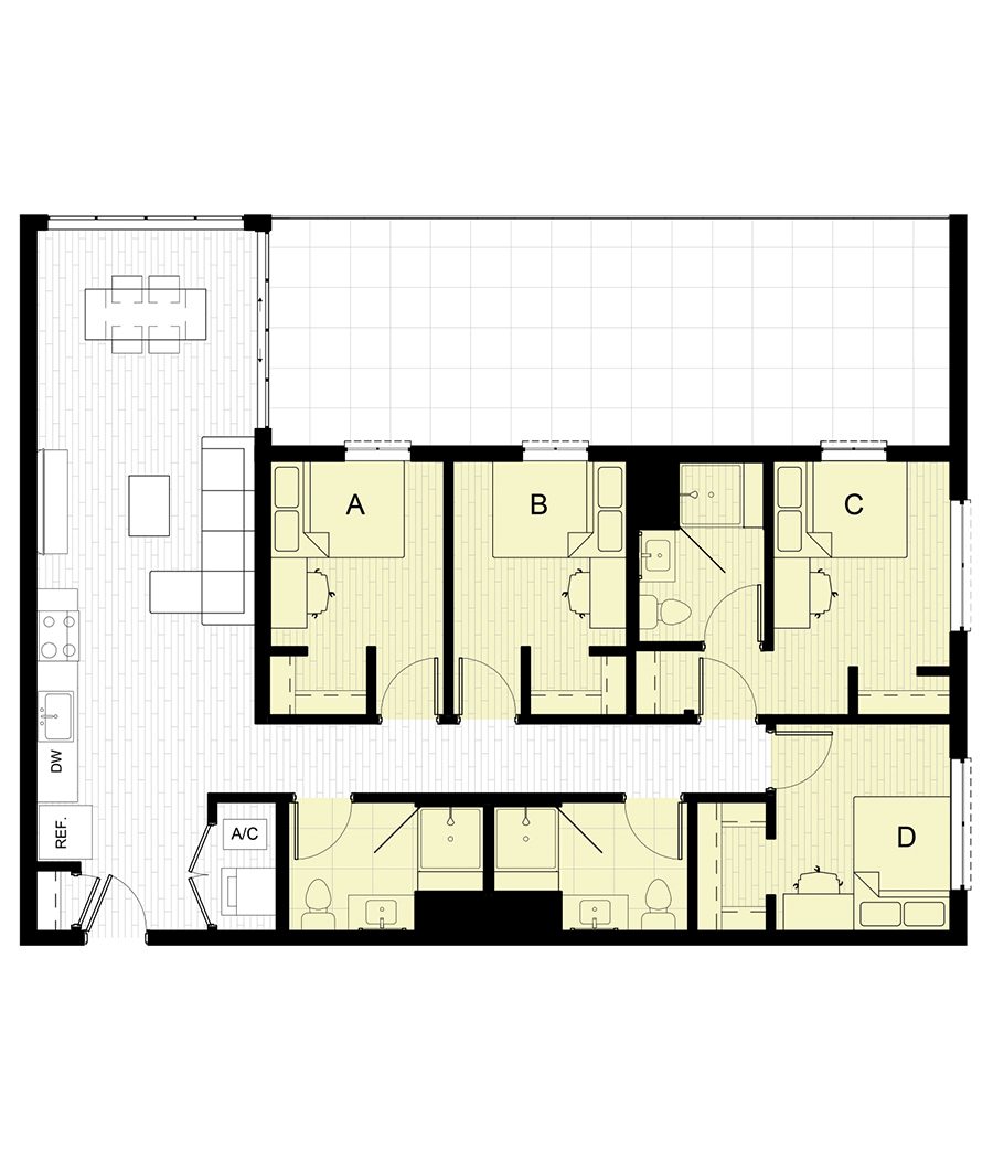 Apartment Floor Plans | Hub On Campus Lexington